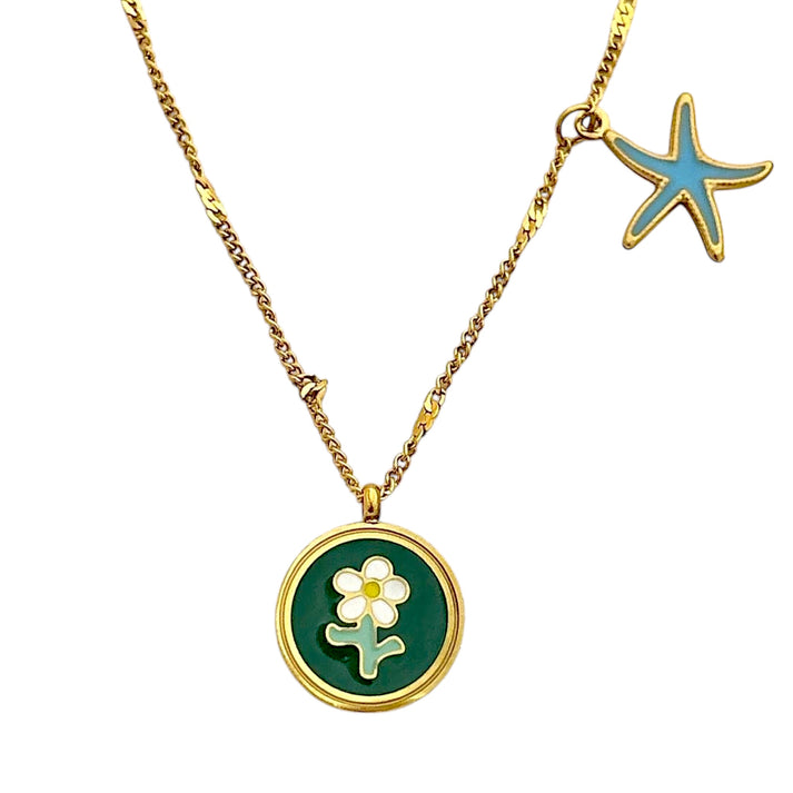 Lily X Star Charm Necklace – Glitzy Blings